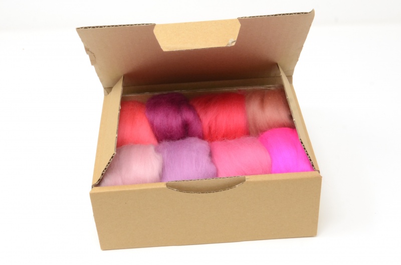 Pink Merino Wool Selection Pack