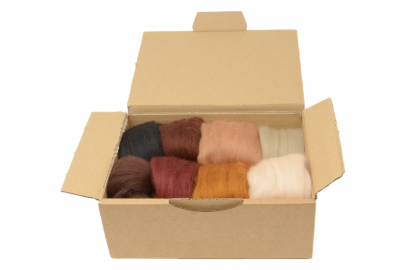Brown Merino Wool Selection Pack